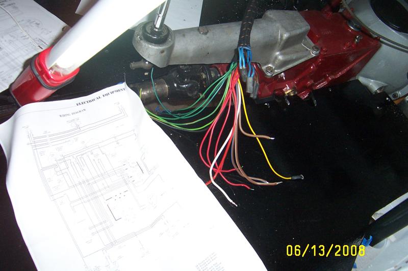 Bill Carrow's MG TD/Wiring inside