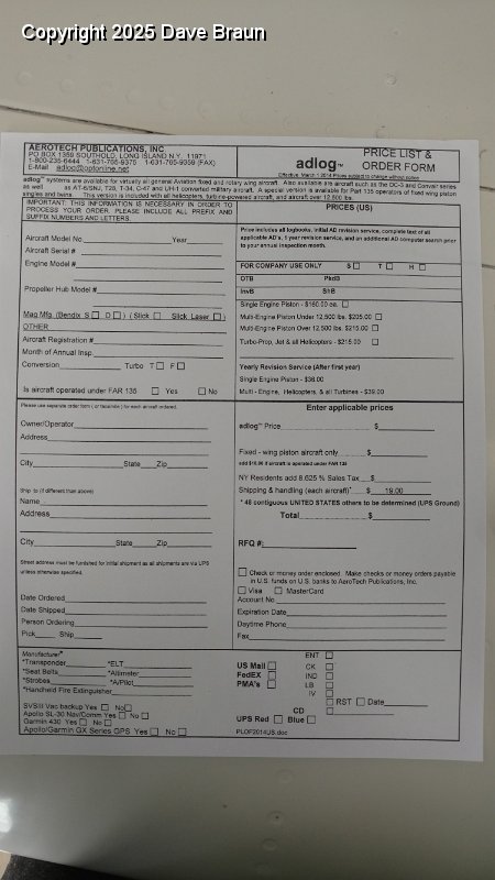 Photos D4835/Maintenance 1611/Adlog info