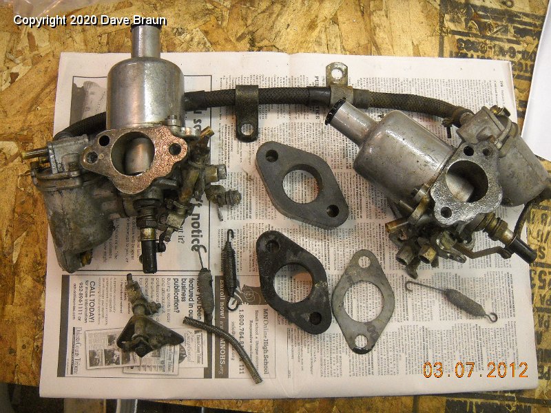 SU Carburetor Restorations/MG Midget HS2 1203/Dissassembly/As Received 02